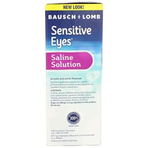 Bausch & Lomb Sensitive Eyes Plus Saline Solution 12 oz (Pack of 7)