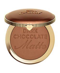 too faced – dark chocolate soleil deep/tan matte bronzer