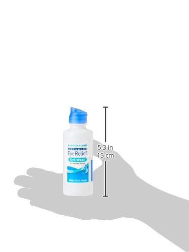 Eye Wash by Bausch & Lomb, Eye Relief Solution that Cleans, Refreshes, and Soothes, 4 Fl Oz