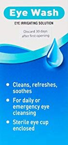 Eye Wash by Bausch & Lomb, Eye Relief Solution that Cleans, Refreshes, and Soothes, 4 Fl Oz