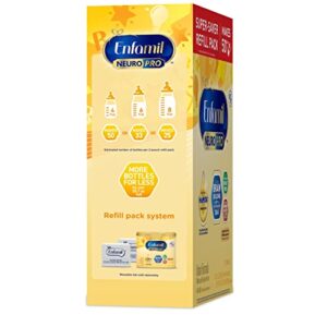 Enfamil NeuroPro Baby Formula, Triple Prebiotic Immune Blend with 2'FL HMO & Expert Recommended Omega-3 DHA, Inspired by Breast Milk, Non-GMO, 15.7 Oz - 2 Count (Pack of 4)