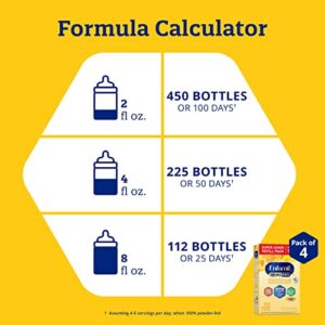 Enfamil NeuroPro Baby Formula, Triple Prebiotic Immune Blend with 2'FL HMO & Expert Recommended Omega-3 DHA, Inspired by Breast Milk, Non-GMO, 15.7 Oz - 2 Count (Pack of 4)