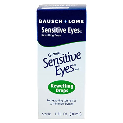 Bausch & Lomb Sensitive Eyes Rewetting Drops 1 oz (Pack of 8)