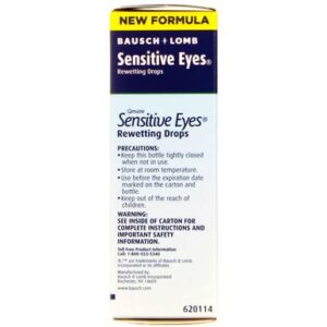 Bausch & Lomb Sensitive Eyes Rewetting Drops 1 oz (Pack of 8)