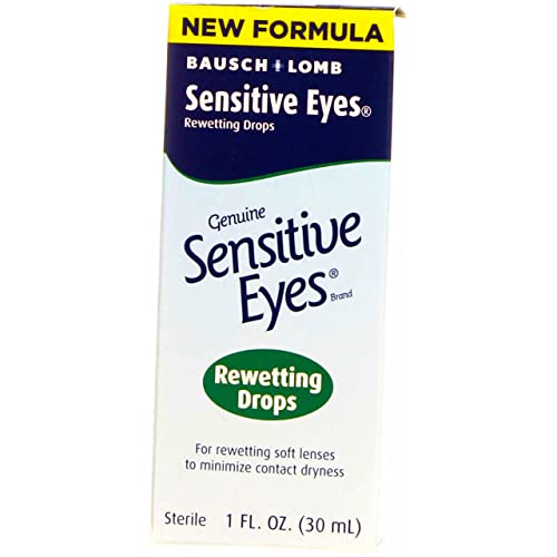 Bausch & Lomb Sensitive Eyes Rewetting Drops 1 oz (Pack of 8)