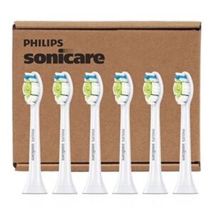 philips sonicare diamondclean standard brush heads 6-pack (white) hx6066/30