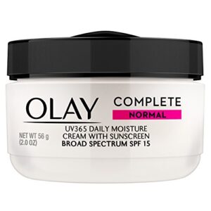 Face Moisturizer by Olay Complete All Day UV Moisture Cream with Sunscreen SPF 15, Normal Skin, 2 Ounce (Pack of 3)