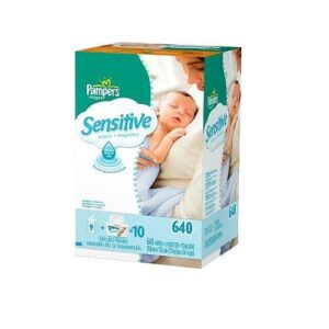 pampers sensitive baby wipes 640 count