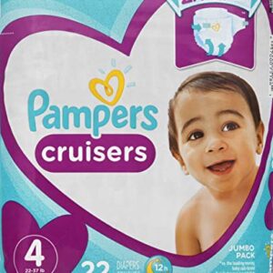 Pampers Cruisers, Diapers Size 4, 22 Count