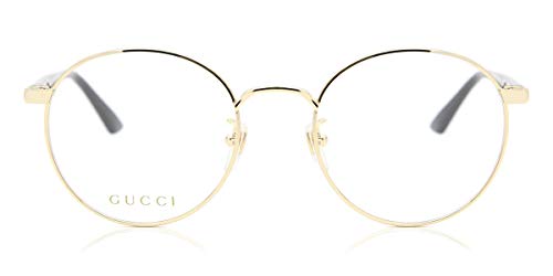 Gucci GG0297OK Eyeglasses 001 Gold/Black 52 mm