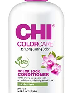 CHI ColorCare - Color Lock Conditioner 12 fl oz- Gently Cleanses, Balances Moisture and Nourishes Hair Without Fading Color Treated Hair