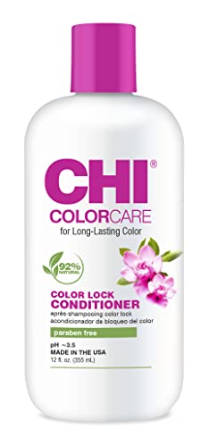 CHI ColorCare - Color Lock Conditioner 12 fl oz- Gently Cleanses, Balances Moisture and Nourishes Hair Without Fading Color Treated Hair