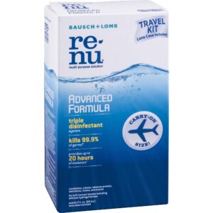 renu multiplus advanced formula multipurpose solution travel pack, 2 fl oz