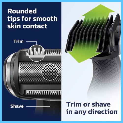 Philips Norelco Body Groomer Series 3000 Body Shaver Showerproof Hair Trimmer for Men with Back Attachment