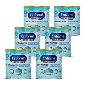 enfamil neuropro enfacare high cal premature baby formula milk-based with iron, brain-building dha, vitamins & minerals for immune health, 13.6 ounce (pack of 6)