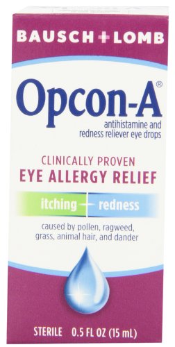 Allergy Eye Drops by Bausch & Lomb, for Itch & Redness Relief, 15 mL