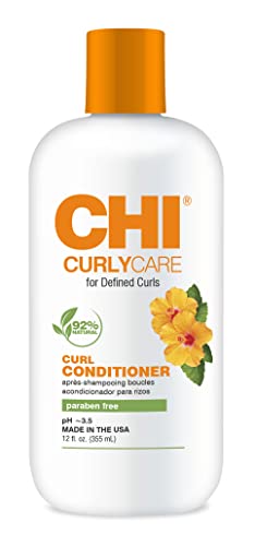 CHI CurlyCare - Curl Conditioner 12 fl oz- Gentle Formula Hydrates Curls, Reduces Frizz While Retaining Curl Shape and Curl Pattern