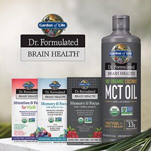 Garden of Life Dr. Formulated Brain Health Memory & Focus for Adults 40+, 60 Count