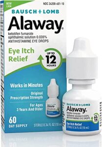 bausch & lomb alaway eye itch relief antihistamine eye drops 0.34 oz. (quantity of 3)