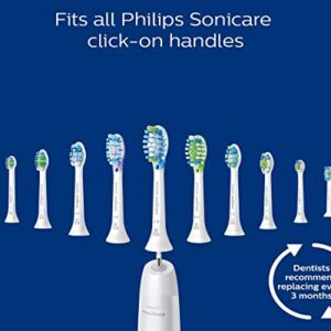 Philips Genuine Sonicare Optimal Plaque Control replacement toothbrush heads, HX9033/65, White 3-pk