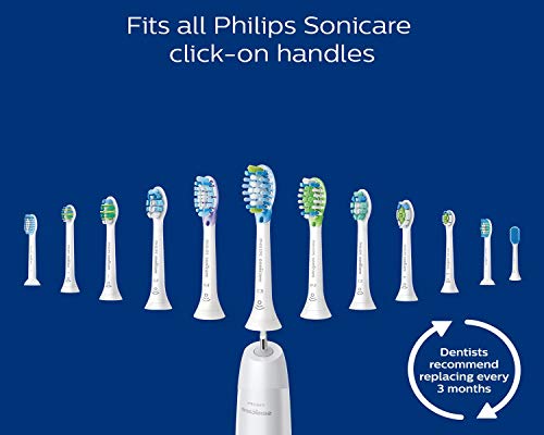 Philips Genuine Sonicare Optimal Plaque Control replacement toothbrush heads, HX9033/65, White 3-pk