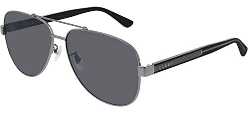 Sunglasses Gucci GG 0528 S- 007 RUTHENIUM/GREY CRYSTAL, 63-14-150