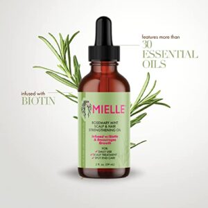 Mielle Organics Rosemary Mint Scalp & Hair Strengthening Oil and Honey Soothing Scalp Stick