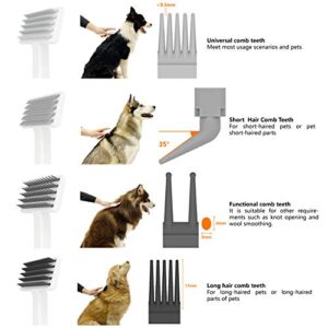 Paws Pamper 4 in 1 Grooming Comb for Dogs & Cats, Self-Cleaning, Multi-Use Brush