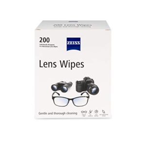 zeiss pre-moistened lens cleaning wipes, 200 count