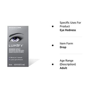 Lumify Redness Reliever Eye Drops, 0.08 fl oz (Pack of 2)