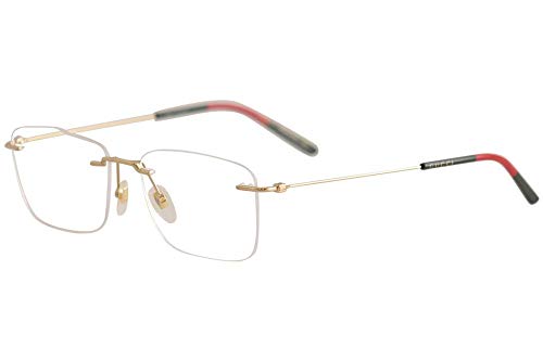 Gucci GG 0399O 002 Light Gold Metal Rimless Eyeglasses 56mm