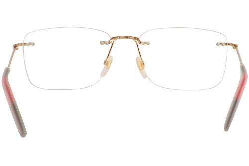 Gucci GG 0399O 002 Light Gold Metal Rimless Eyeglasses 56mm