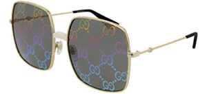 gucci gg0414s 003 endura gold/ivory gg0414s square sunglasses lens category 3, 60-17-140