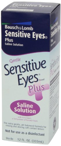 Sensitive Eyes Plus Saline Solution, 12 oz