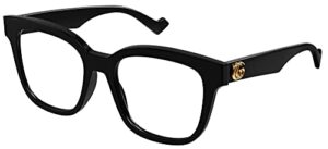 gucci gg0958o black 52/18/145 women eyewear frame