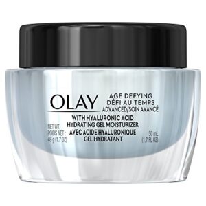 olay gel moisturizer with hyaluronic acid by age defying, 1.7 fl oz