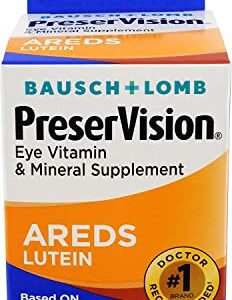 Bausch & Lomb Preservision with Lutein Eye Vitamin & Mineral Supplement 50 Soft Gels. Exp 3/2014