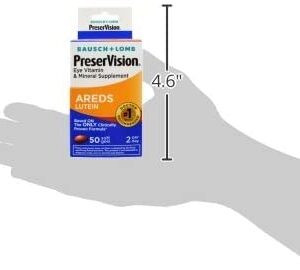 Bausch & Lomb Preservision with Lutein Eye Vitamin & Mineral Supplement 50 Soft Gels. Exp 3/2014