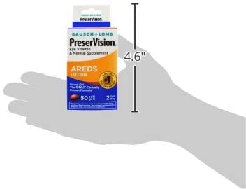 Bausch & Lomb Preservision with Lutein Eye Vitamin & Mineral Supplement 50 Soft Gels. Exp 3/2014