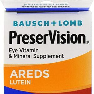 Bausch & Lomb Preservision with Lutein Eye Vitamin & Mineral Supplement 50 Soft Gels. Exp 3/2014