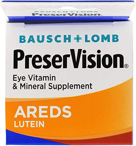 Bausch & Lomb Preservision with Lutein Eye Vitamin & Mineral Supplement 50 Soft Gels. Exp 3/2014