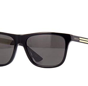 Gucci GG0687S - 002 Sunglasses Black w/Grey Polarized lens 57mm