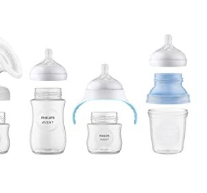 Philips Avent Sippy Cup Bundle with Natural Trainer Cup with Natural Response Nipple, 5 Ounce, 1 Pack + My Easy Sippy Cup, 9 Ounce, 2 Pack, Pink/Purple