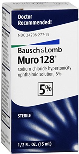 Bausch & Lomb Muro 128 Solution 5% 15 mL (Pack of 5)