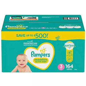 Pampers Swaddlers Disposable Diapers Size 3,164 Count