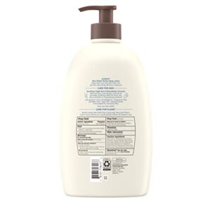 Aveeno Skin Relief Moisturizing Lotion for Very Dry Skin with Soothing Triple Oat & Shea Butter Formula, Dimethicone Skin Protectant Helps Heal Itchy, Dry Skin, Fragrance-Free, 33 fl. oz