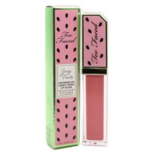 too faced juicy fruits watermelon candy finish lip gloss – mega melons