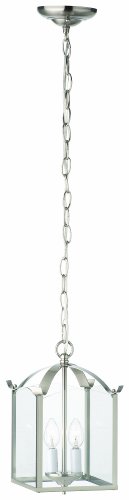 Thomas Lighting SL847978 Whitmore 2-Light Chandelier in Brushed Nickel, 7.25" L X 7.25" W X 11.8" H