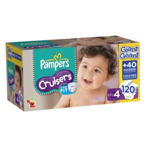 pampers cruisers diapers size 4 giant pack, 120 count