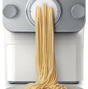 Philips Pasta & Noodle Maker Plus, Integrated Smart Scale - HR2378/06 (White, 8 Pasta Shaping Discs)